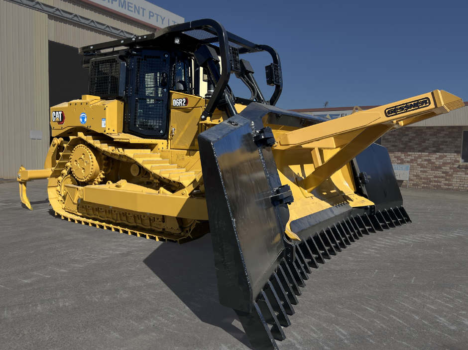 How we set up our D6R Dozers for stick raking and land clearing